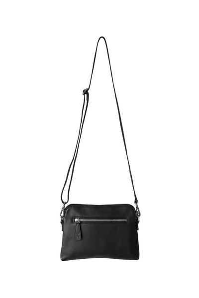 HOOPLA LEATHER MINI CROSSBODY SLOUCH/CLUTCH BLACK – Designer Online