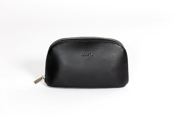 HOOPLA LEATHER MAKE-UP BAG BLACK – Designer Online