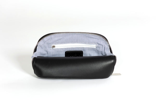 HOOPLA LEATHER MAKE-UP BAG BLACK – Designer Online