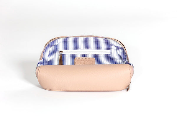 HOOPLA LEATHER MAKE-UP BAG LIGHT PINK – Designer Online