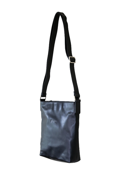 HOOPLA LEATHER CROSSBODY SLOUCH BAG BLACK – Designer Online