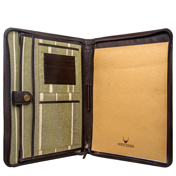 Hidesign iPad Tablet Leather Portfolio Brown – Designer Online